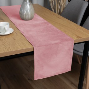 Biante Sametový běhoun na stůl Velvet Premium SVP-033 Starorůžový 35x120 cm