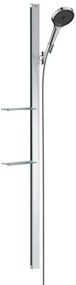 Hansgrohe Rainfinity - Sada sprchové hlavice 130, 3jet, tyče 1500 mm a hadice, EcoSmart, chrom 27674000