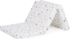 CHIPOLINO Skládací matrace 120x60 cm White,beige stars