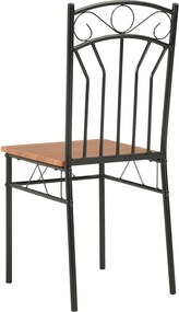 Jídelní židle 2 ks hnědé MDF 281399