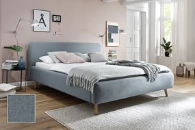 Čalouněná postel MATTIS 180x200 cm - ledově modrá