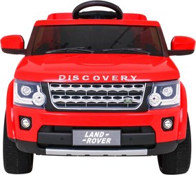 Ramiz Land Rover Discovery elektrické auto pro děti červené SUV + dálkové ovládání