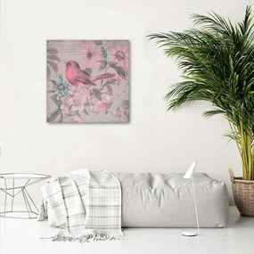 Gario Obraz na plátně Malý pták v růžových květech - Andrea Haase Rozměry: 30 x 30 cm