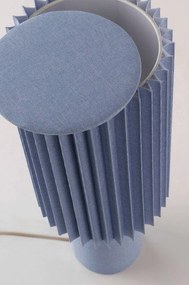Modrá lněná stolní lampa (výška 45 cm) Harriet – Jotex