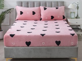 XPOSE® Mikroplyšové prostěradlo LOVE Exclusive 90x200 cm