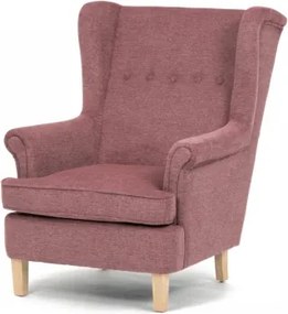 Křeslo ušák růžová látka AK-388 PINK2