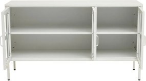 Bílá ocelová vitrína 140x80x45 cm Acier – Premier Housewares