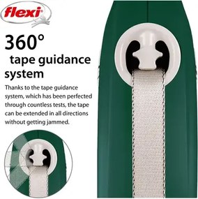 Flexi Comfort Plus L zelená / Vodítko / pásek 8 m / do 50 kg