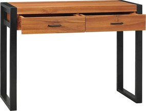 Psací stůl se 2 zásuvkami 100 x 40 x 75 cm teakové dřevo 325268