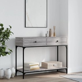 vidaXL Konzolový stolek 100 x 34,5 x 75 cm kompozitní dřevo [833393] Barva: šedá sonoma
