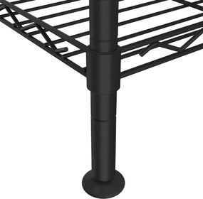 Úložný regál 5 polic 90 x 35 x 180 cm černý 250 kg 324624