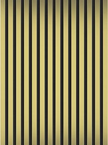 Mexen Lam-F, akustické stěnové lamely 275 × 31,5 cm, filc 6 mm, zlatá, S105-275317-2812-057
