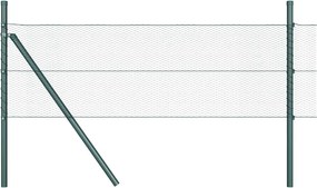 Hexagonální kotvení plotu 25 x 0,4 m Ocel potažená PVC Zelená 3352656