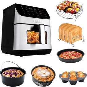 TESLA AirCook DualHeat QD65 XXL - multifunkční duální digitální horkovzdušná fritéza