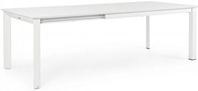 BIZZOTTO rozkládací zahradní stůl KONNOR 160/240x100 cm bílý 0662276