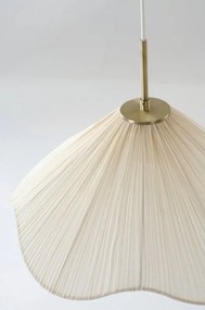 Krémové látkové závěsné svítidlo ø 50 cm Lunaria – Jotex