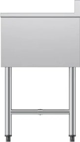 Dřez se 3 přihrádkami, Nerezová ocel 304 o průměru 18 VEVOR – 254 × 356 × 254 mm