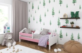 BabyBeds Dětská postel ALA Velikost postele: 180x80 cm, Barevné provedení: Bílá, Úložný prostor: Ne, bez úložného prostoru Bílá