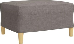 3dílná sedací souprava s podnožkou taupe textil 3278334