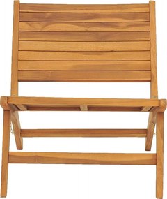 vidaXL Zahradní židle s podnožkou masivní teakové dřevo [49366]