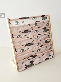 Sinsay - Dětský regál na knihy s jezevčíky - zelená