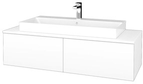 Dřevojas Koupelnová skříňka MODULE SZZ12 120 Varianta: M01 Bílá mat / M01 Bílá mat