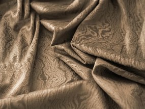 Zatemňovací závěs DUNES VELVET 140x250 cm, béžovohnědý Zavěšení: Kovové kroužky