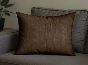 Mušelínový povlak na polštář MUSSARI 50x70 cm, tmavě hnědý