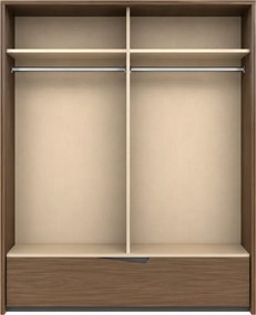 Šatní skříň P42B/LF s osvětlením - 187 × 226 × 60 cm