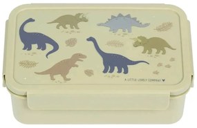 A Little Lovely Company Svačinový box Bento Dinosaurus 1,2 l, zelená barva, plast