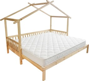 Montessori postel s přistýlkou, přírodní, 90x200, KESIO