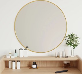 vidaXL Nástěnné zrcadlo Ø 60 cm kulaté [348187] Barva: zlatá