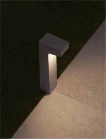 NV 9540212 Venkovní sloupkové svítidlo ARAN šedý beton skleněný difuzor LED 5W 3000K 120-230V IP65 - NOVA LUCE