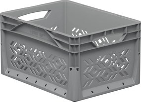 Surplus Systems Eurobox perforovaný, šedý, 20 l, 400 x 300 x 220 mm
