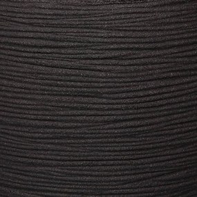 Capi Květináč Nature Rib elegantní nízký 36 x 47 cm černý KBLR782 - Default Title