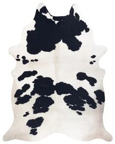Dywany Luszczow Umělá hovězí kůže, G5069-1 bílá černá kůže Rozměr koberce: 100 x 150 cm