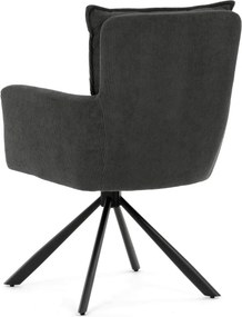 Jídelní židle HC-X1128 GREY2, manšestrová látka, šedá (60 x 67) cm