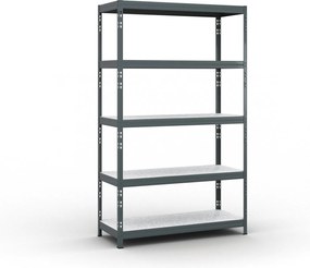 Policový regál 1966x1200x500 mm, nosnost 280kg