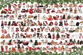 EUROGRAPHICS Puzzle v plechové krabičce Vánoční psi / 1000 dílků / 67,