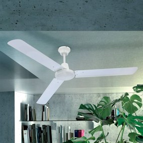 Stropní ventilátor Ferro s vypínačem, bílý