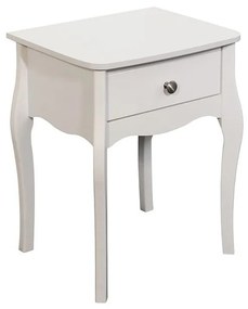 Konsimo Sp. z o.o. Sp. k. | Noční stolek BAROQUE 55x45 cm bílá | KO0098