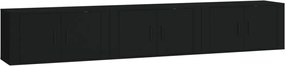 vidaXL Nástěnné TV skříňky 3 ks 80 x 34,5 x 40 cm [3188359] Barva: Černá