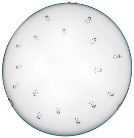 Kolarz 731.13.4.17 - Stropní svítidlo NONNA 3xE27/60W/230V pr. 50 cm modrá