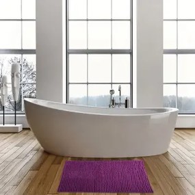 MSV CHENILLE koupelnová předložka 60 x 90 cm fialová / polyester / pro