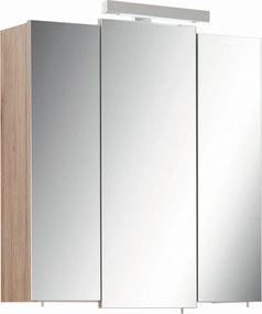XXXLutz ZRCADLOVÁ SKŘÍŇKA, barvy dubu, 68/73/20 cm Xora - Zrcadlové skříňky - 001977002602