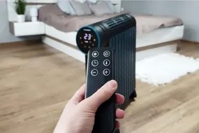 BLAUPUNKT HOR811 modro-černá / olejový radiátor / 2500W / Tuya / LED d