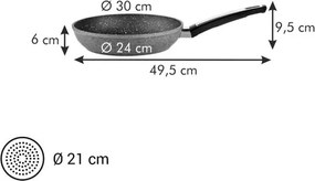 TESCOMA Pánev i-PREMIUM Stone ø 30 cm