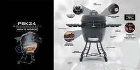 Pit Boss Gril na dřevěné uhlí Kamado Nardo Black XL