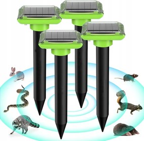 Solární Odpuzovač Zahradních Krtků Na Hlodavce, 4 Kusy