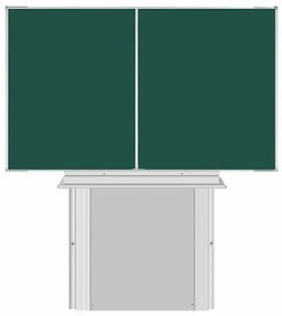 Magnetická tabule TRIPTYCH K II. 200 x 120 cm - 200 x 120 cm, kombinovaný povrch